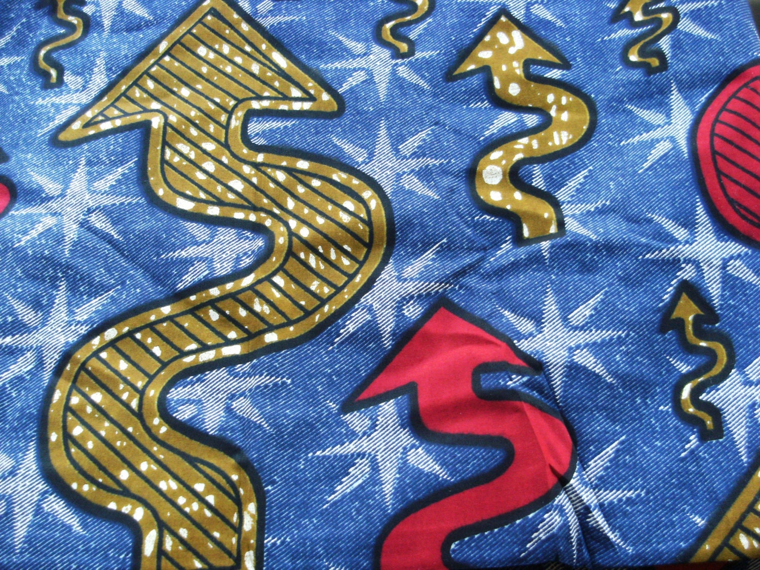 Demin Look African Ankara Print Fat Quarter - Etsy