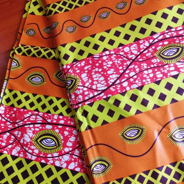 Orange Ankara Fabric - Etsy