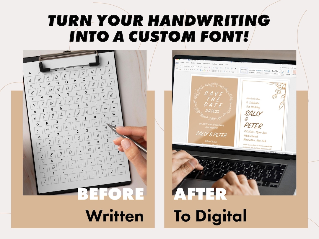 Create Your Own Font | Handwriting Font | Customizable Font | Bespoke Font Creation ...