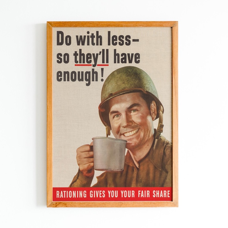 Rationing Wwii Poster - Etsy