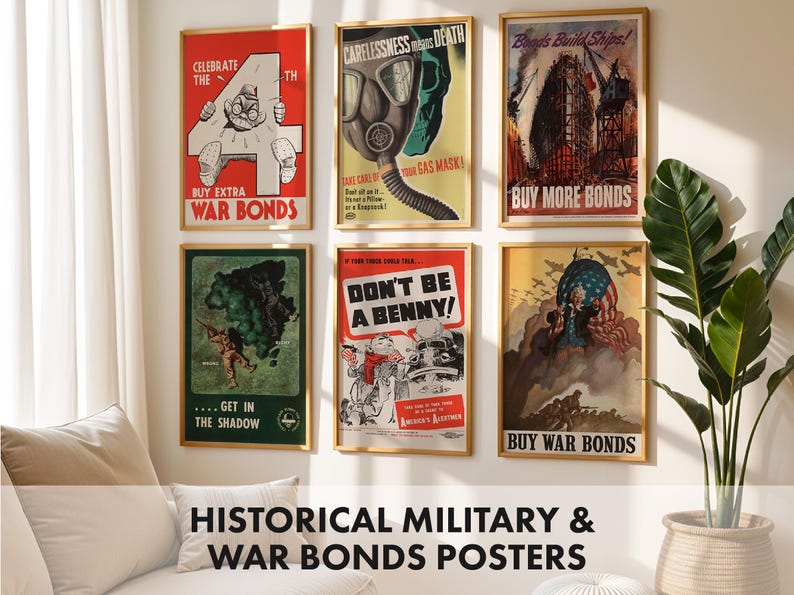 WWII History Posters Mega Bundle: 2400+ Vintage War Propaganda Prints ...