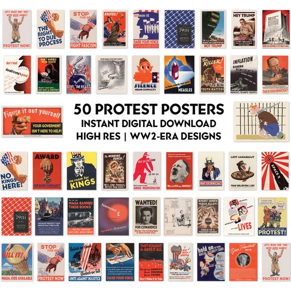 Anti Trump Protest Poster - Etsy