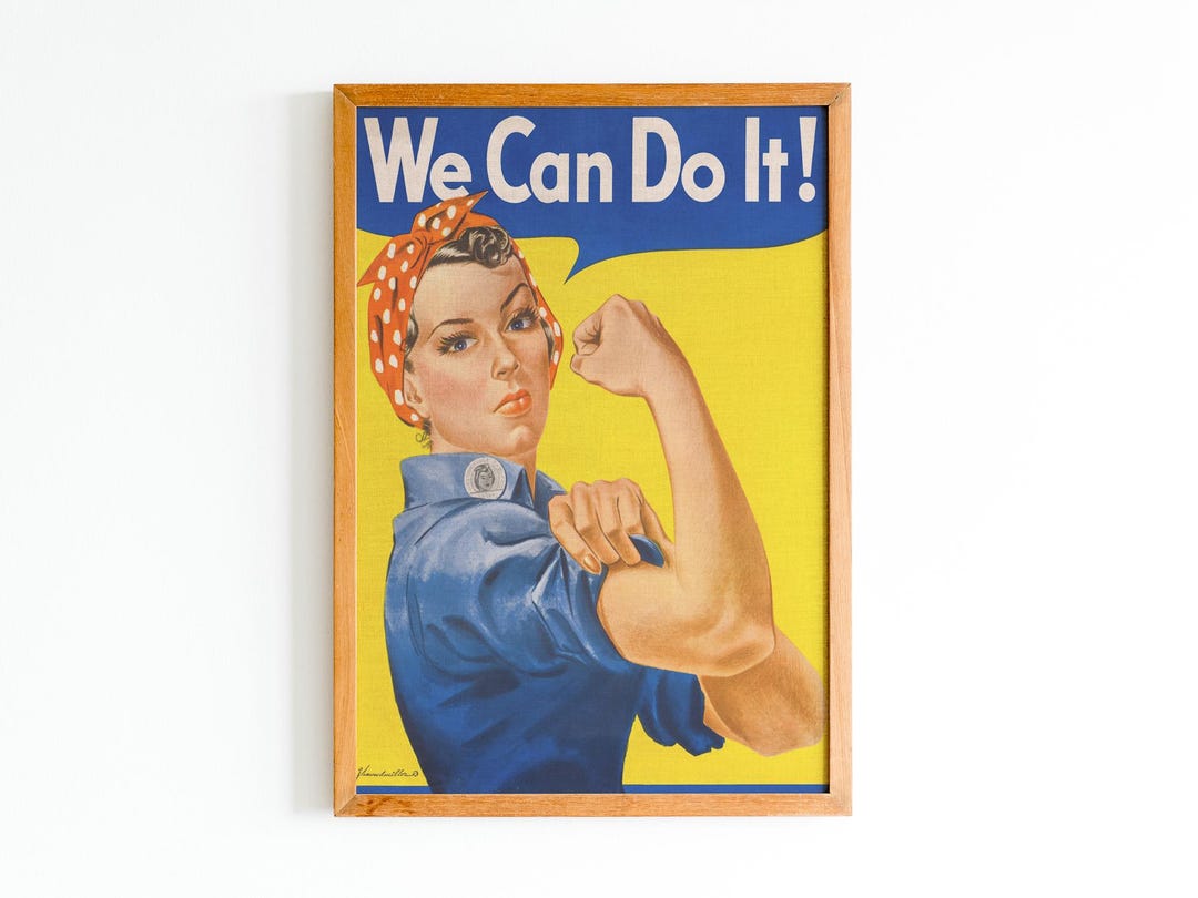 Rosie the Riveter Poster: WWII Women's Empowerment Art (digital ...