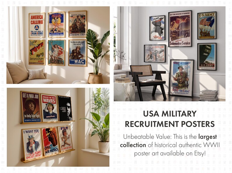 WWII History Posters Mega Bundle: 2400+ Vintage War Propaganda Prints ...