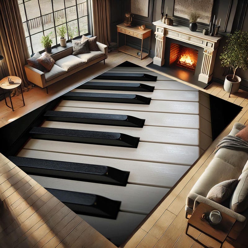 Piano Floor Rug - Etsy