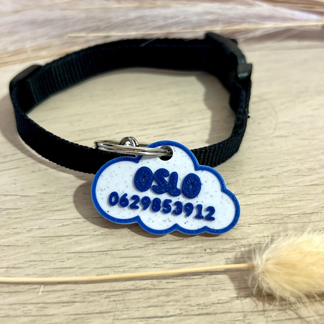 Personalized Dog or Cat Medal, Pretty Cloud-shaped Animal Identifier ...