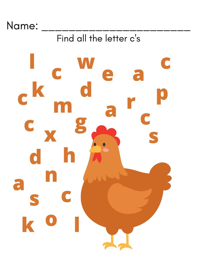 Farm Themed Alphabet Bundle - Etsy