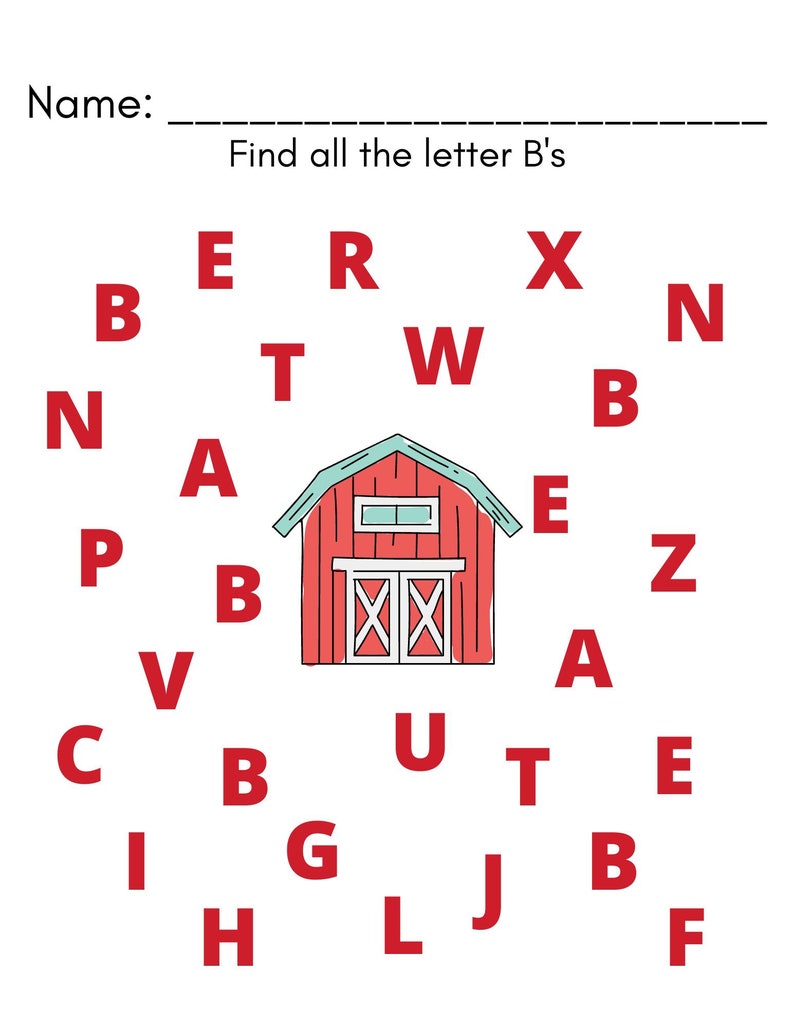 Farm Themed Alphabet Bundle - Etsy