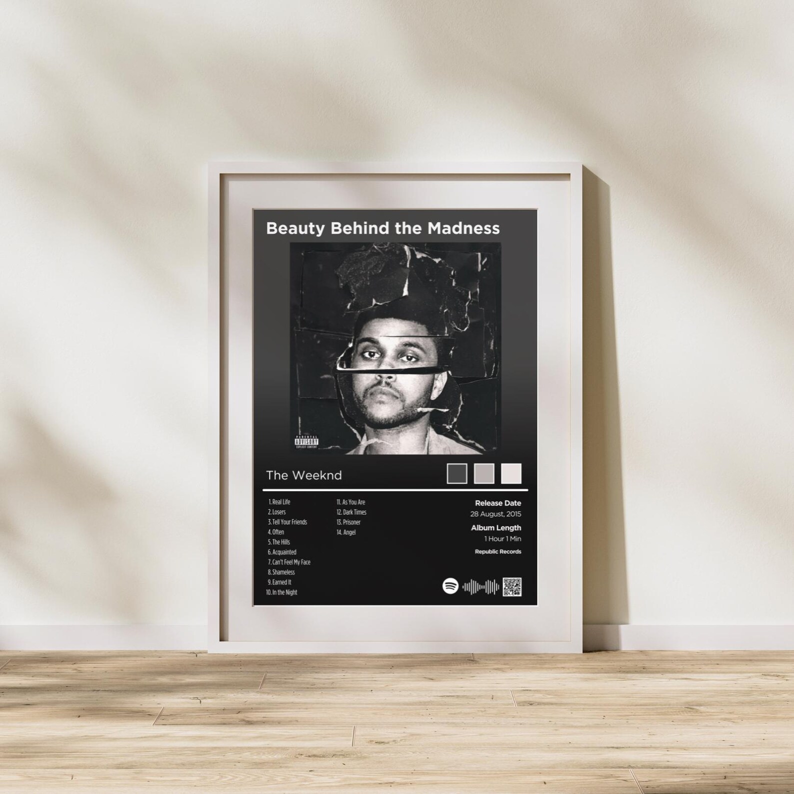 A Set of the Weeknd Album Cover Posters With QR Code, DIGITAL DOWNLOAD ...