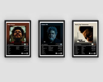 A Set of the Weeknd Album Cover Posters With QR Code, DIGITAL DOWNLOAD ...
