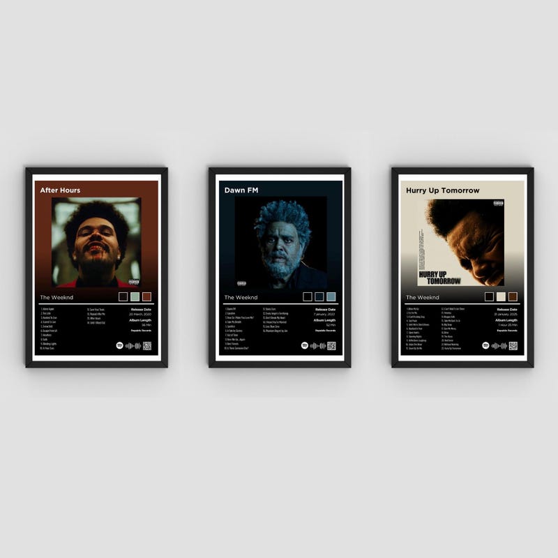 The Weeknd Wall Art - Etsy