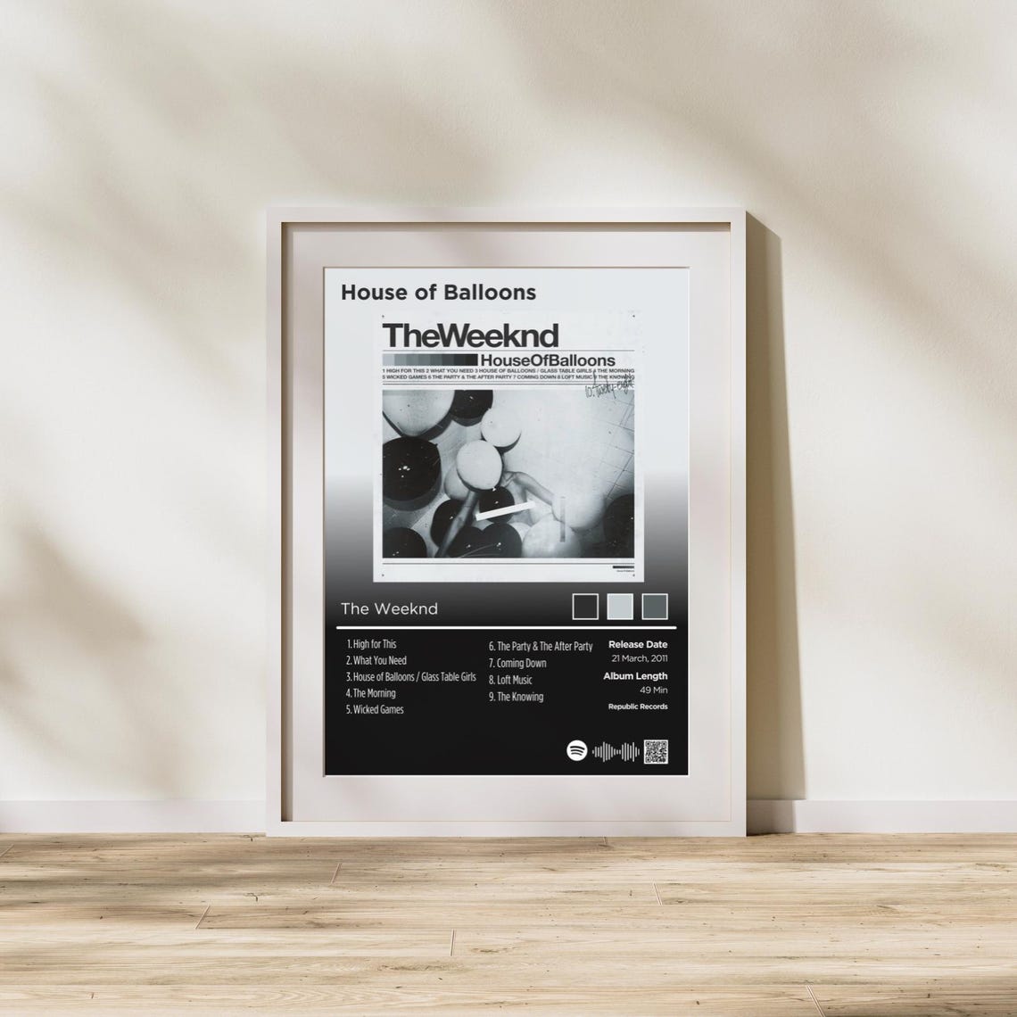 A Set of the Weeknd Album Cover Posters With QR Code, DIGITAL DOWNLOAD ...