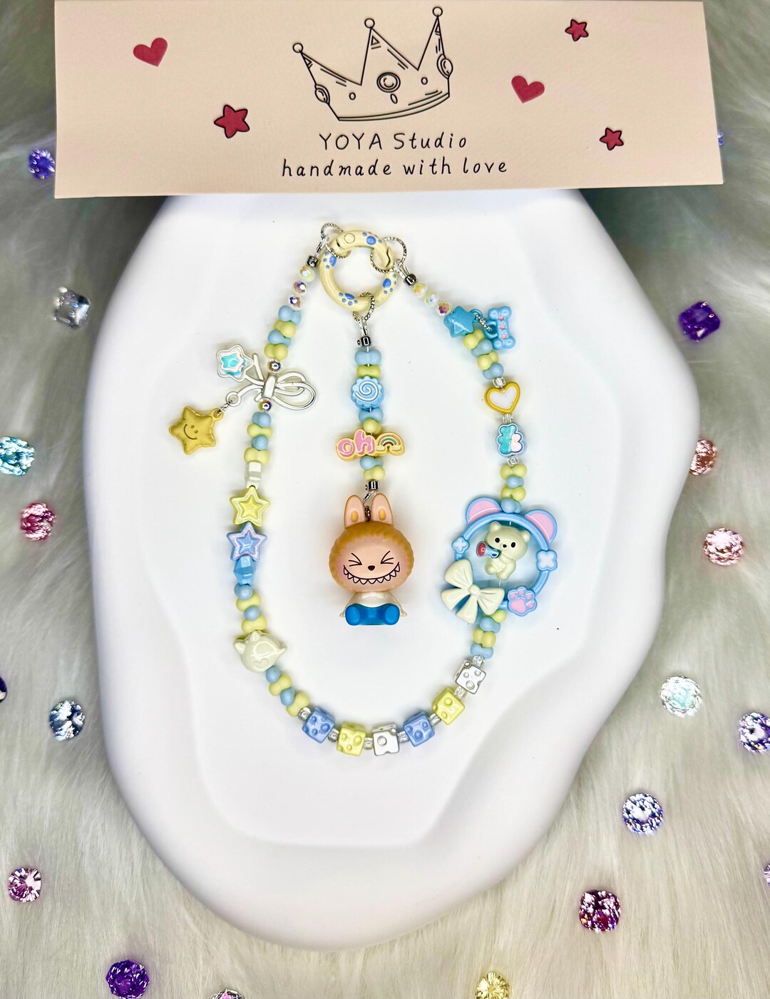 Popmart Metal Phone Charm Custom Color Tones Cartoon Charactors ...