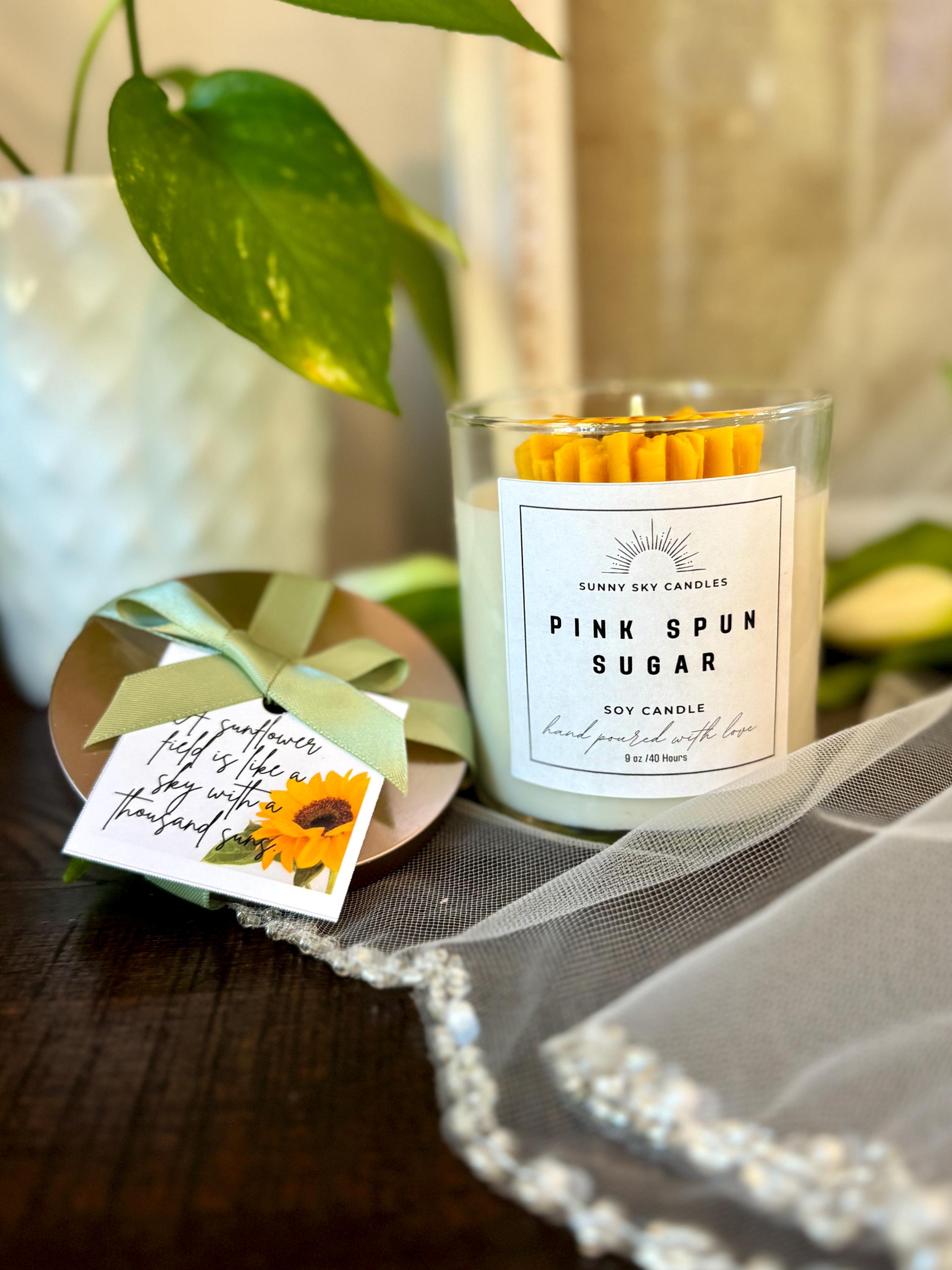 Soy Wax Sunflower Candle. Hand Poured and Personalized. 4 Oz or 9 Oz ...