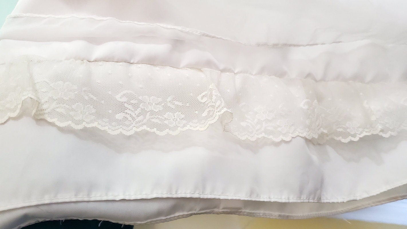 Vintage White Chiffon Dress 1984 Prom Tea Length - Etsy