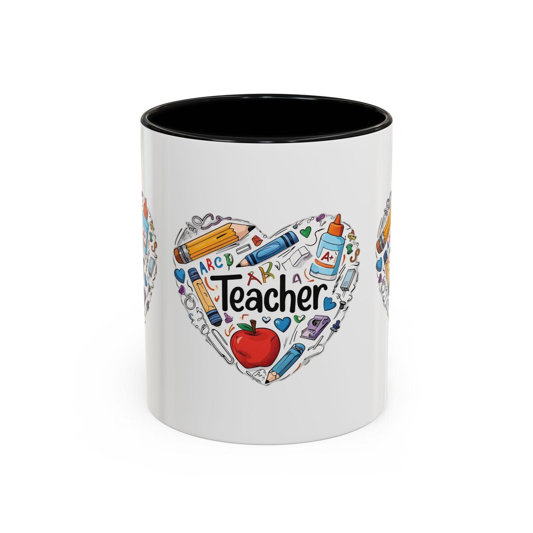 Valentine's Heartfelt Teacher Coffee Mug, Perfect Gift for Educators ...