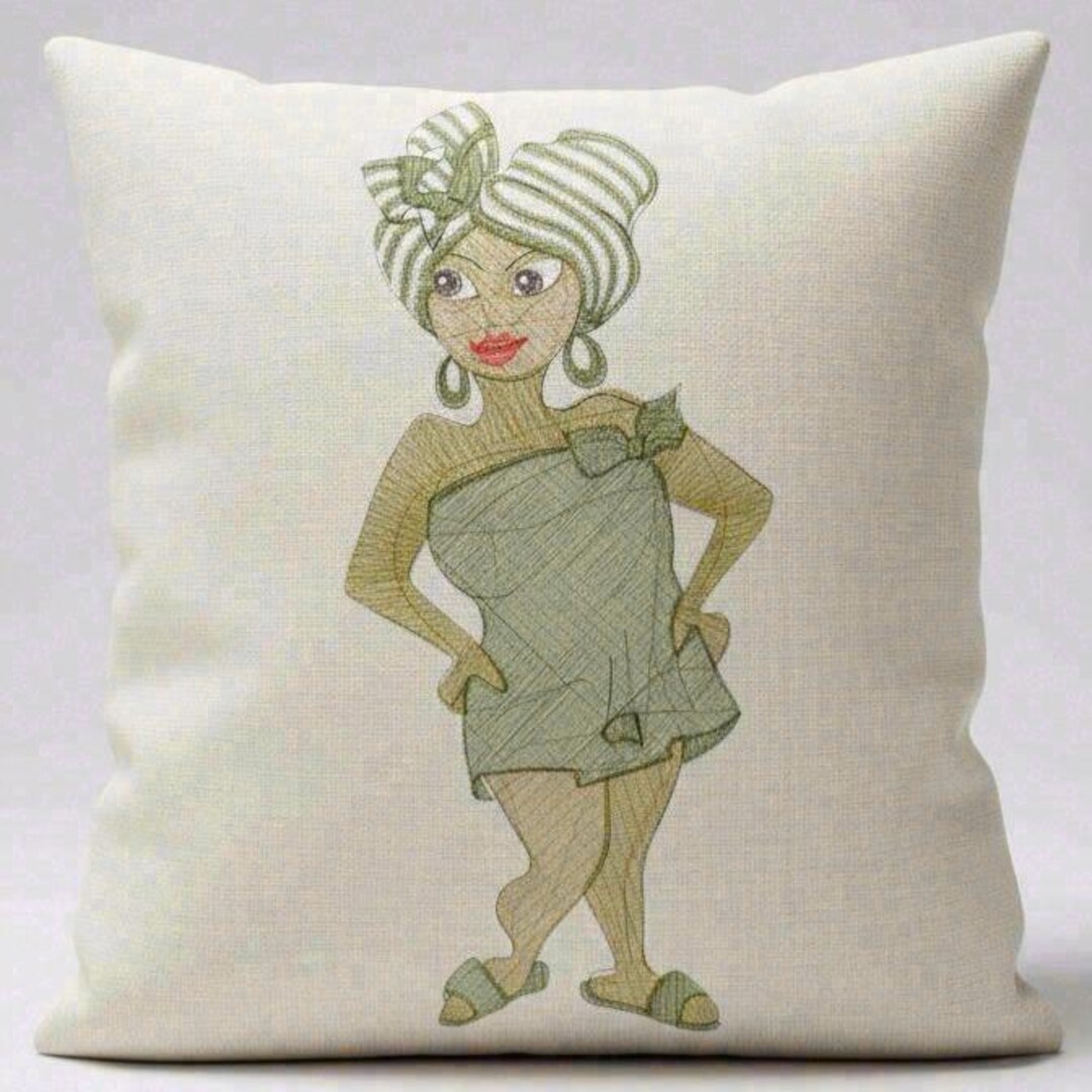 Ling Lady Machine Embroidery Design-instant DOWNLOAD - Etsy