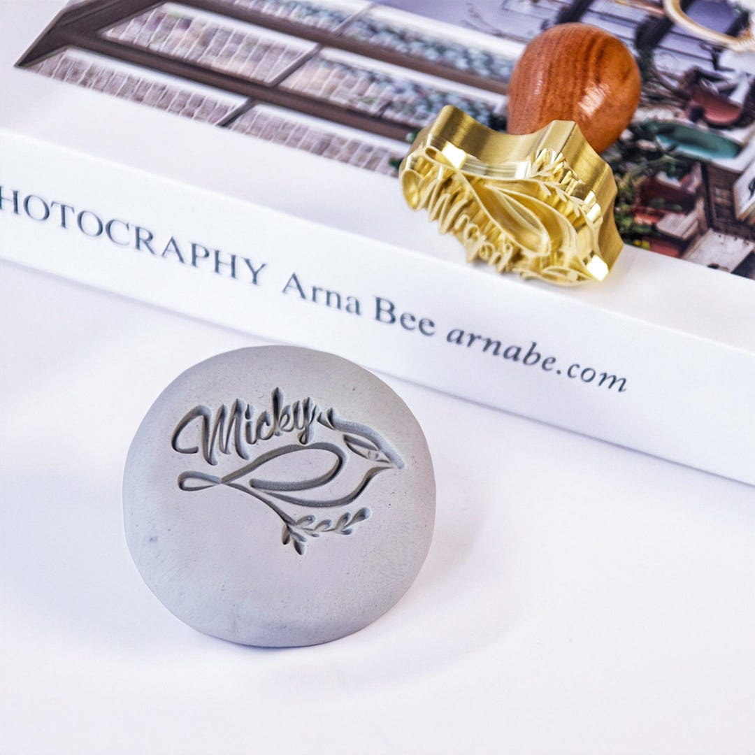 Custom Clay Signature Stamp, Personalized Pottery Stamp, Logo Stamp for ...