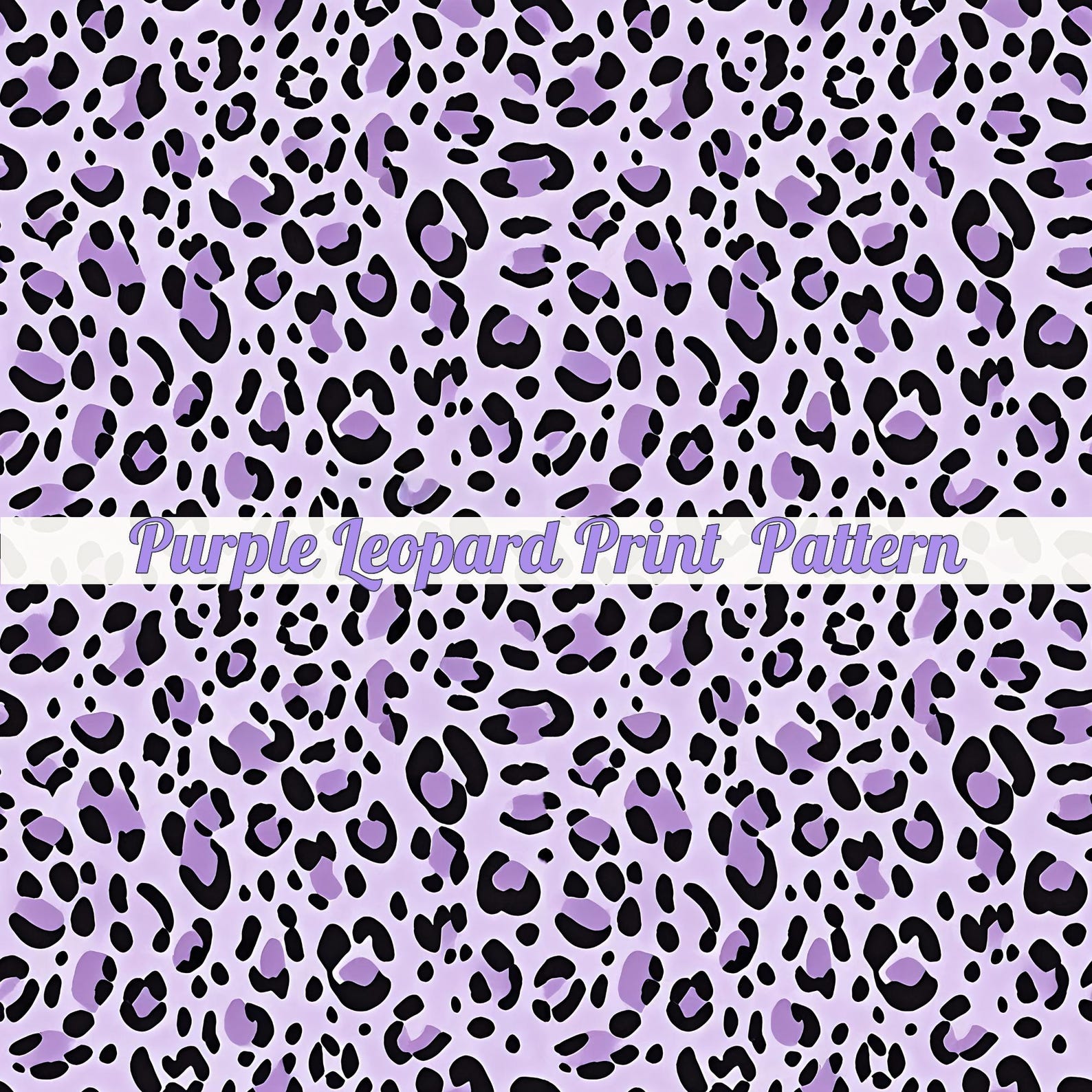Purple Leopard Print Seamless Pattern - Bold Animal Skin Digital ...