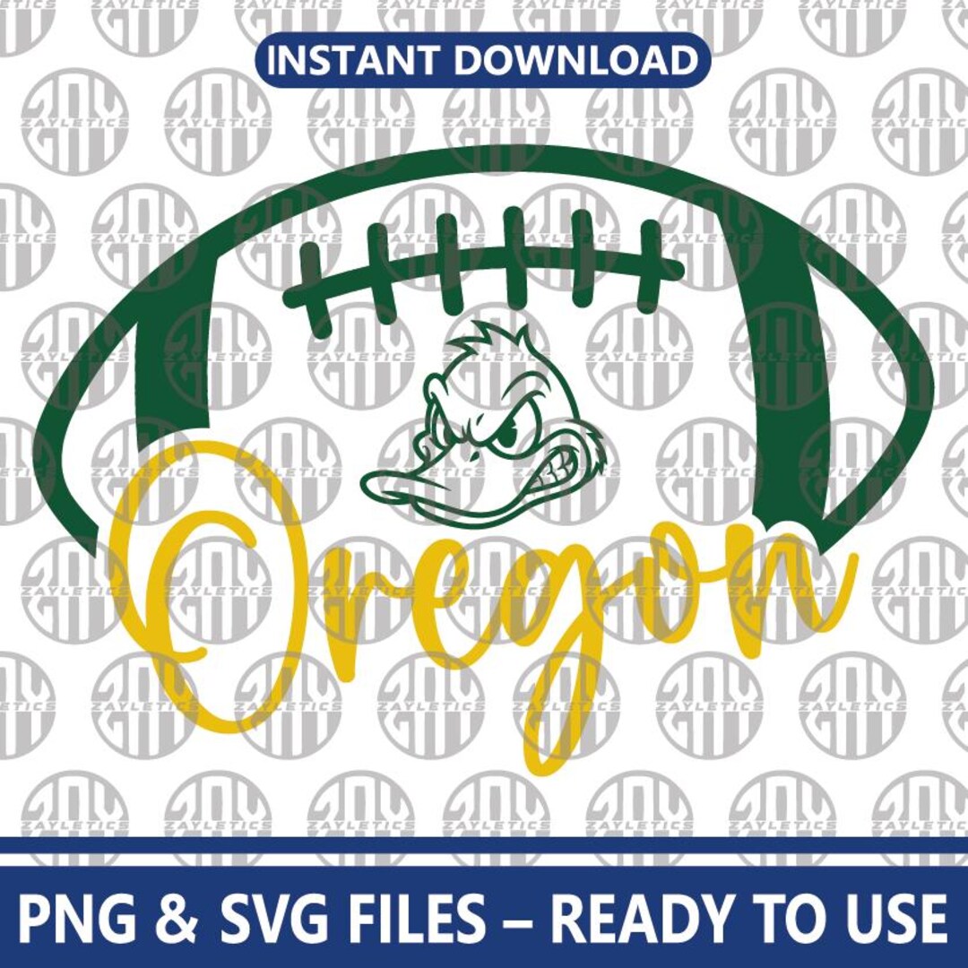 Oregon Football SVG PNG | Game Day Script Design | Oregon Mascot Cut ...