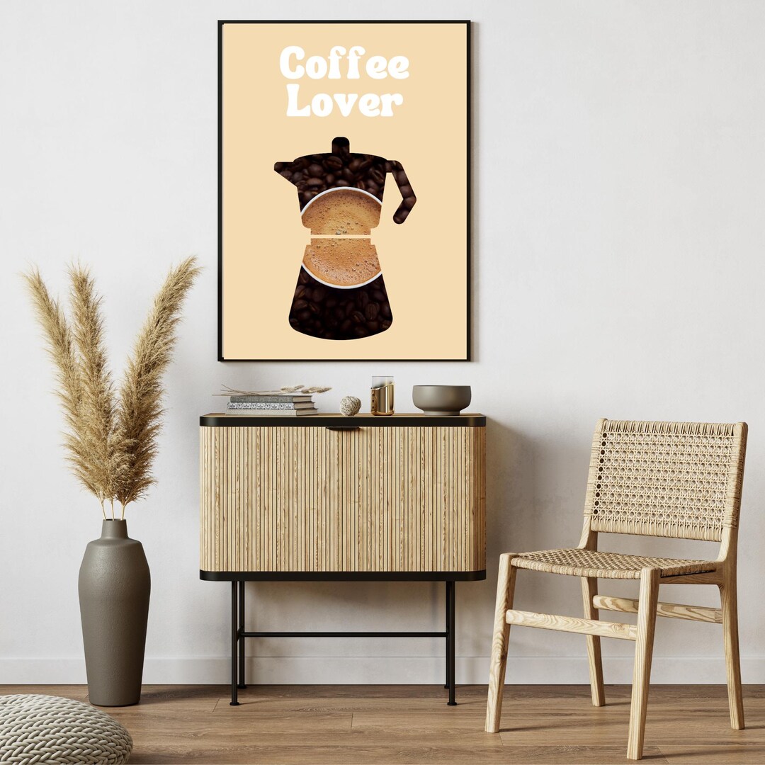 Coffee Lover Poster, Mocca, Printable Wall Art, Digital Art Print ...
