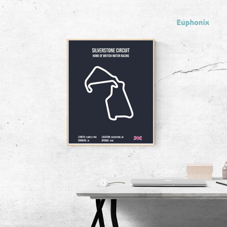 Silverstone Circuit Track Poster | Digital Download | High-quality ...