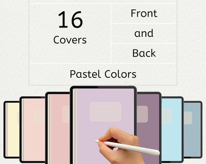 Digital Notebook Covers for iPad and Tablet | Goodnotes Covers | Notes ...
