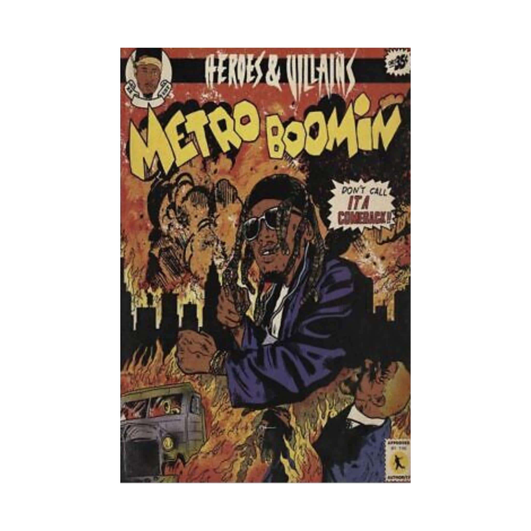 Metro Boomin Heroes&villains Retro Wall Poster - Etsy