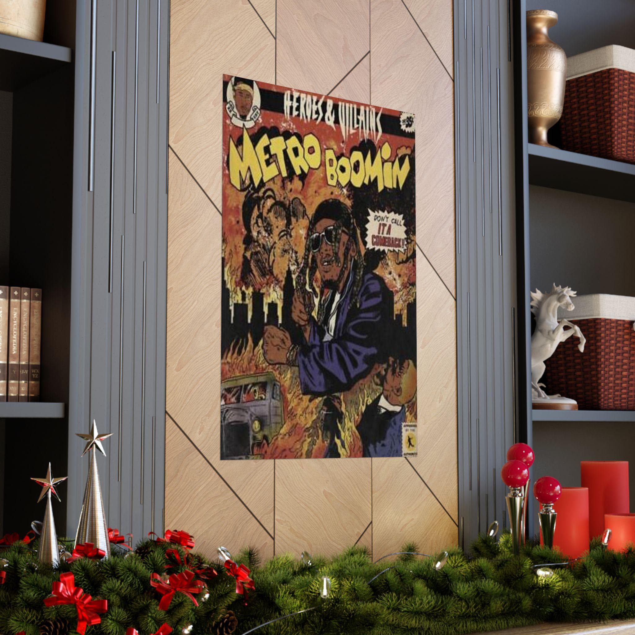 Metro Boomin Heroes&villains Retro Wall Poster - Etsy