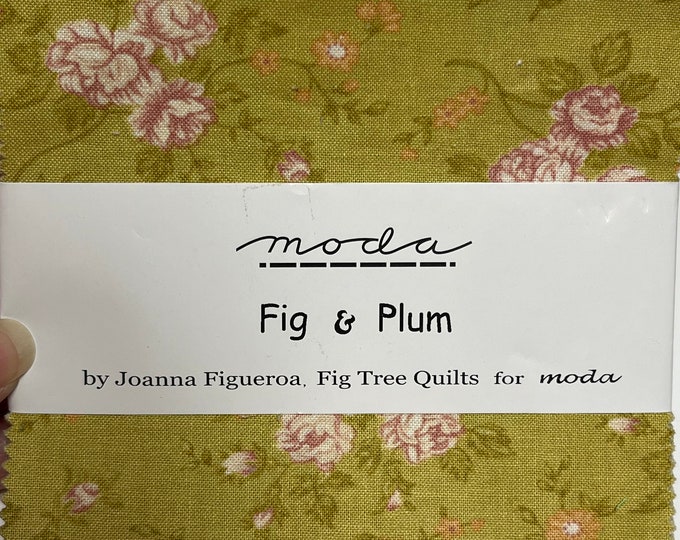 FIG and PLUM 5" Charm Pack by Fig Tree Quilts Joanna Figueroa for Moda - OOP Destash - Etsy