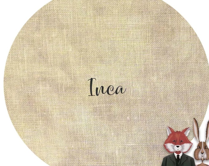INCA Fat Eighth 100% Hand Dyed Linen Cross Stitch Fabric (28 - 32 - 36 ...