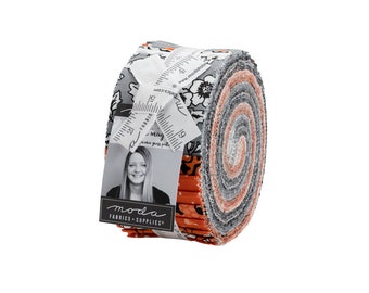 Midnight Magic 2 Jelly Roll 24100JR Moda Precut Halloween Strips of 2.5 ...