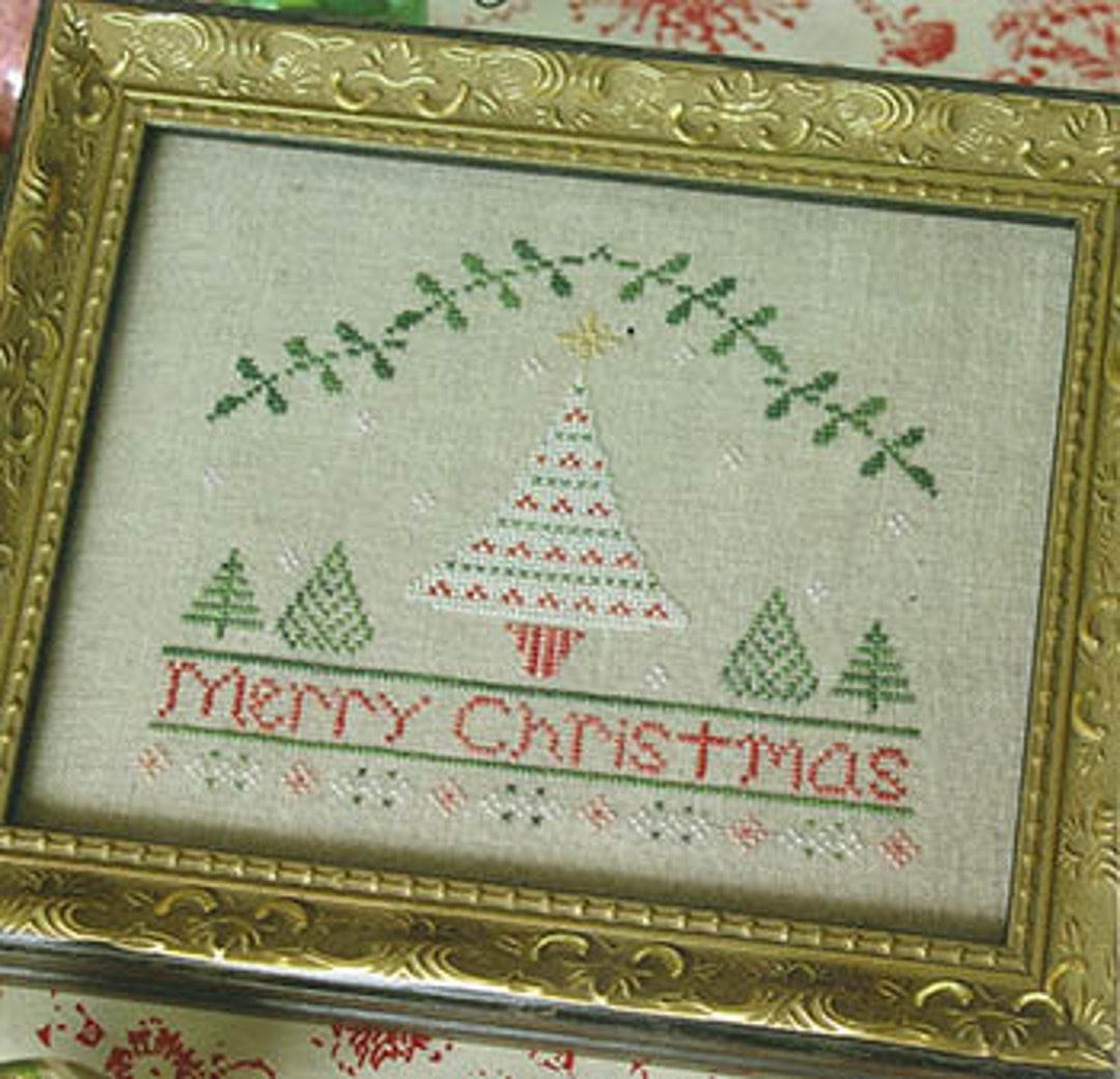 VINTAGE TREE Counted Cross Stitch Pattern by October House Fiber Arts ...