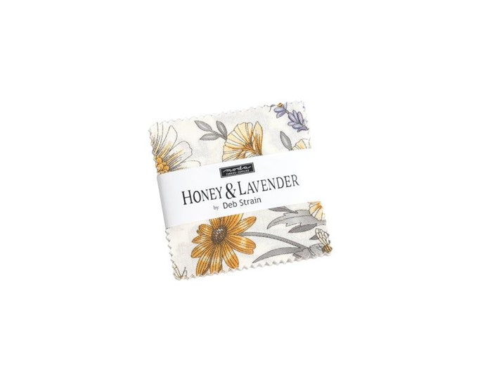 HONEY and LAVENDER 2.5 Moda Candy Mini Charm Pack by Deb Stain for Moda ...