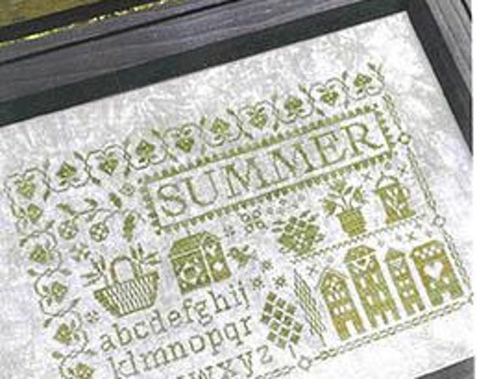SAMPLER SEASONS: SUMMER Counted Cross Stitch by Blueberry Ridge Designs ...