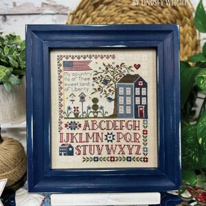 AMERICAN SAMPLER Counted Cross Stitch Pattern by Primrose Cottage ...