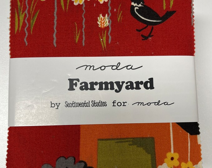 FARMYARD 5" Charm Pack by Sentimental Studios for Moda - Quilt Fabric ...