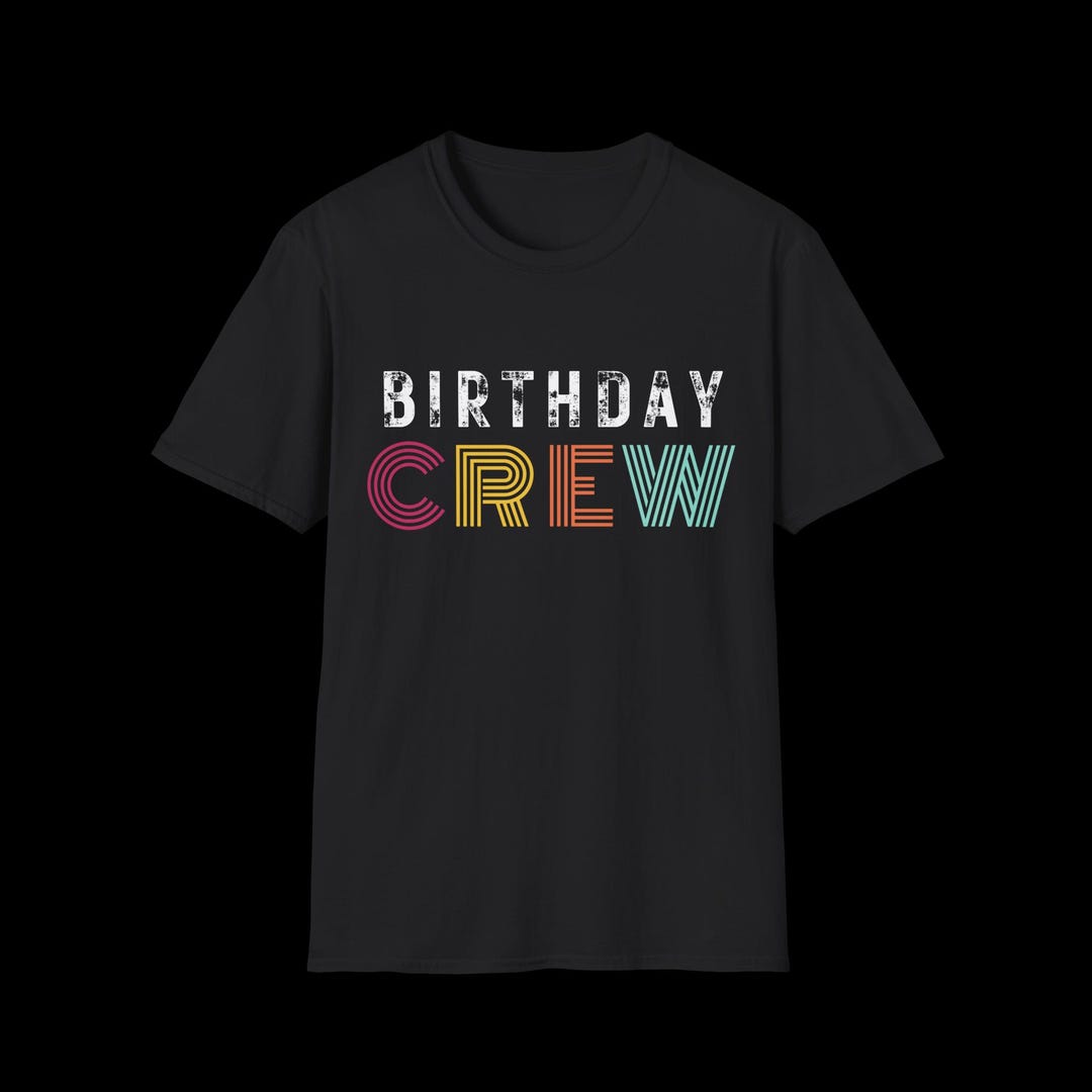 Birthday Crew SVG - Celebration Cut File for Shirts and Decals - Etsy