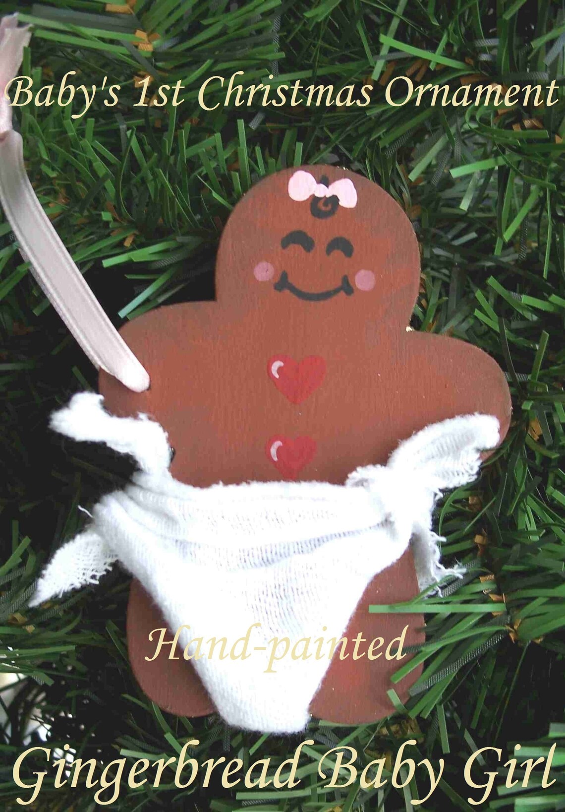 Gingerbread Baby Ornament Baby's 1st Christmas Personalized Hand ...