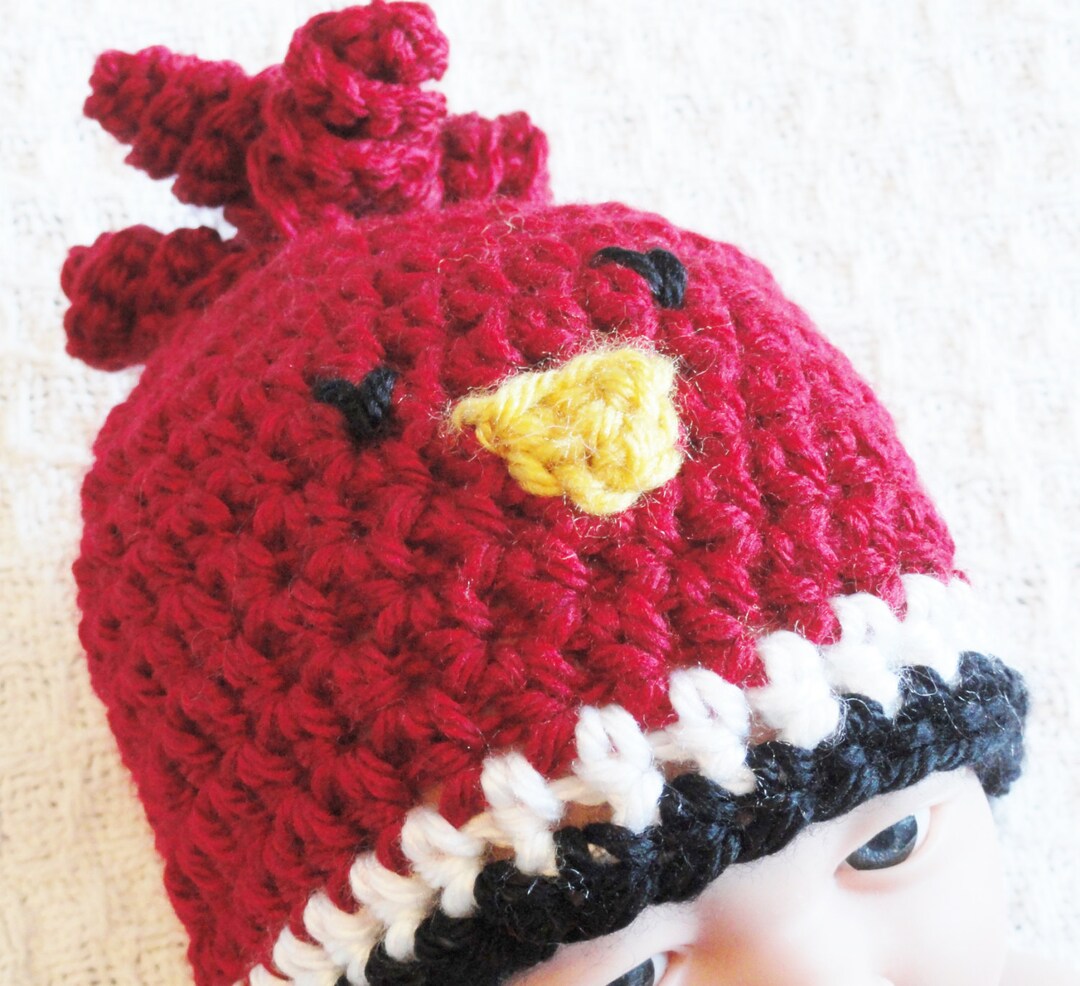 Arizona Cardinals Beanie Hat Baby Cardinal Beanie Hand-crocheted ...