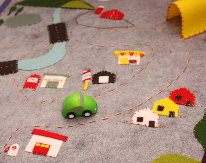 Town and Country Wool Felt Playmat - Etsy