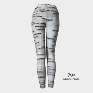 Tree Leggings-birch Bark-women's Leggings-capri Leggings-yoga Pants ...