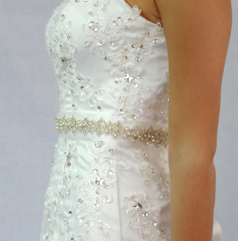 Bling Bling Wedding Sash Ivory With Crystal Rhinestone S18 - Etsy