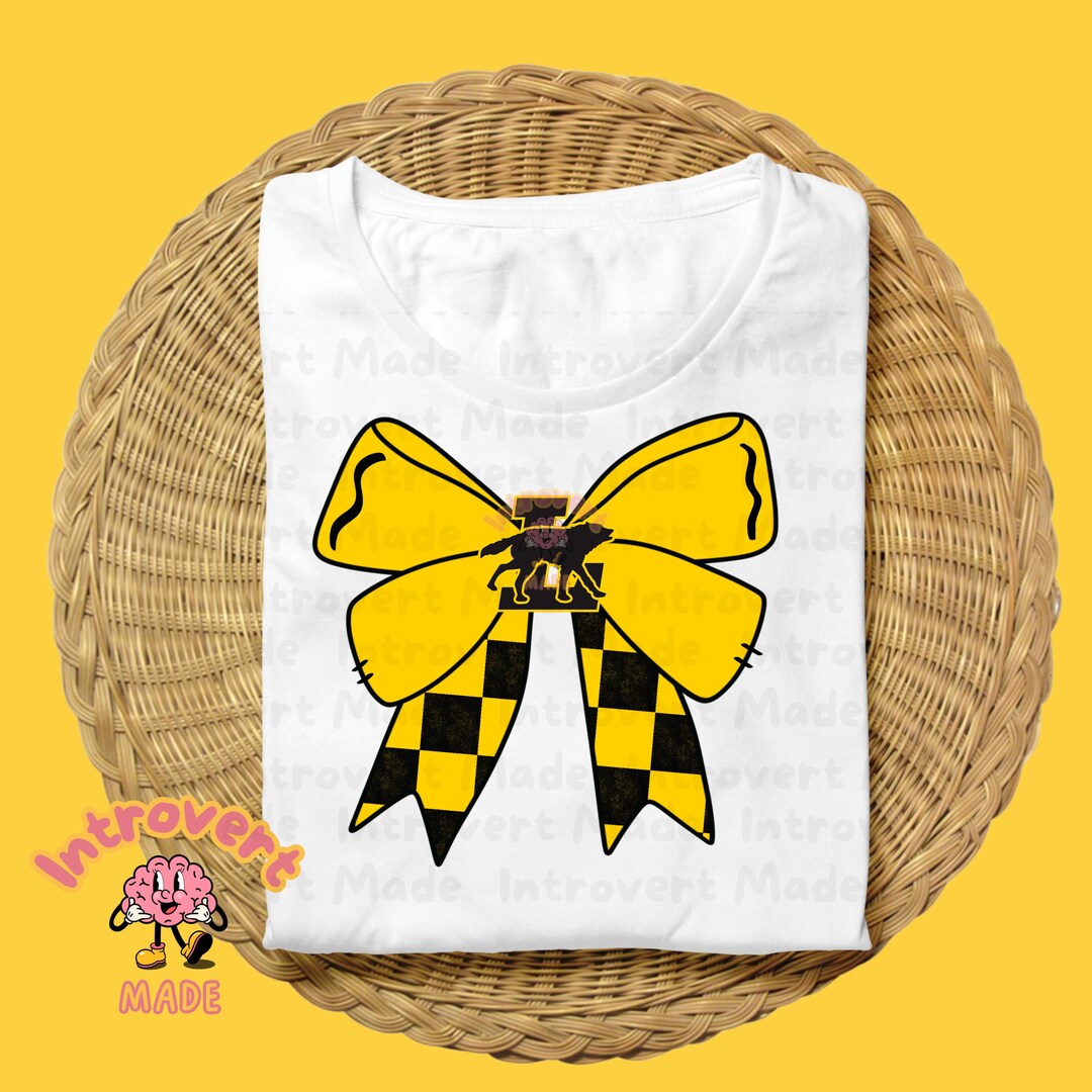 Lincolnton High School Logo Bow With Mascot PNG File | School Spirit ...