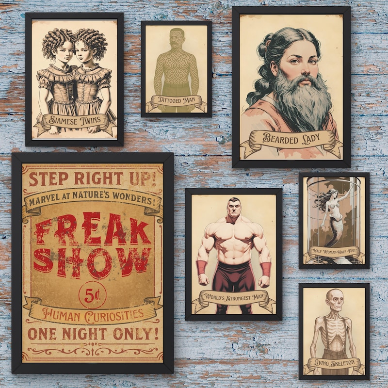 Freak Show Vintage Poster - Etsy