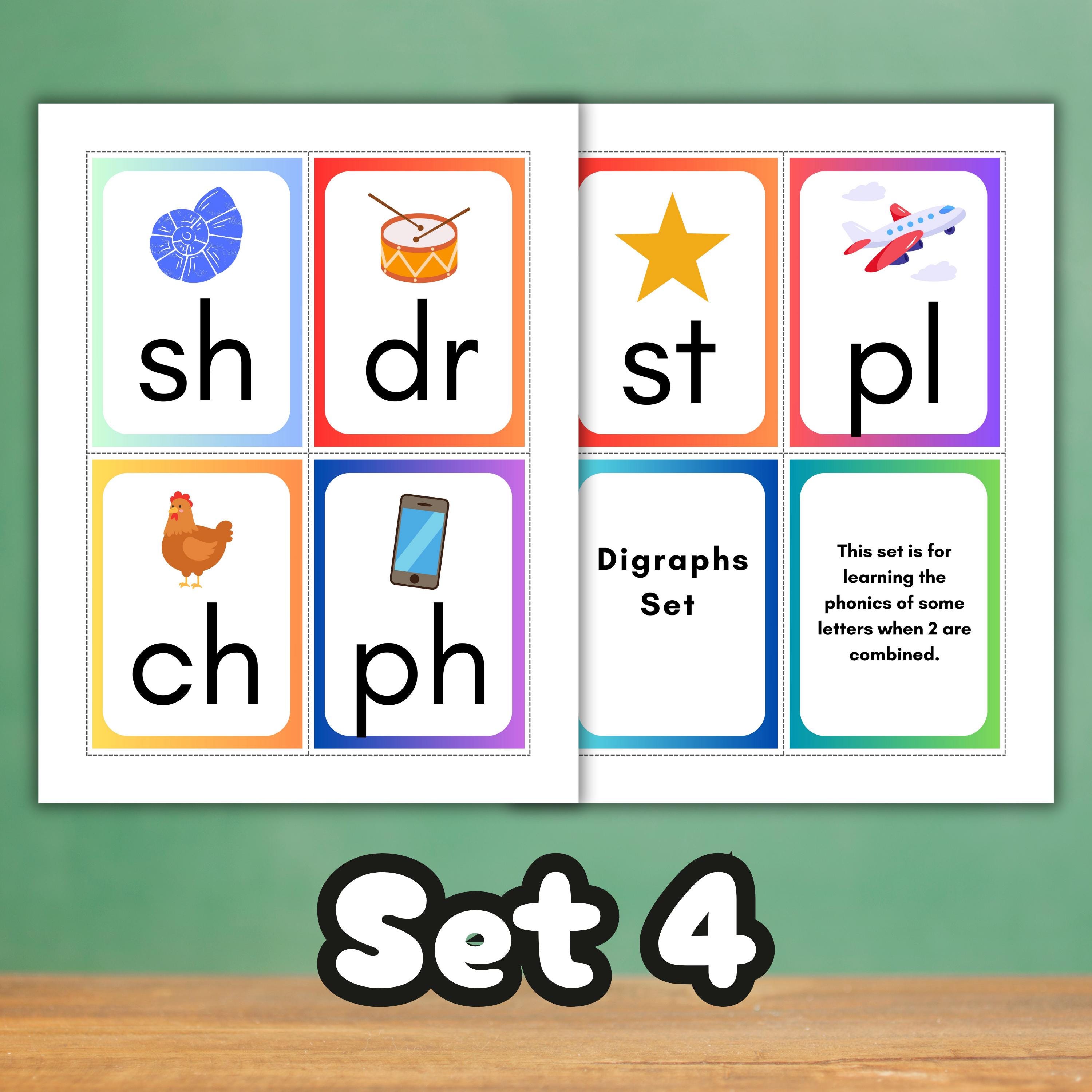 Alphabet Flash Cards ABC Phonics Practice Printable Cards for Toddler ...