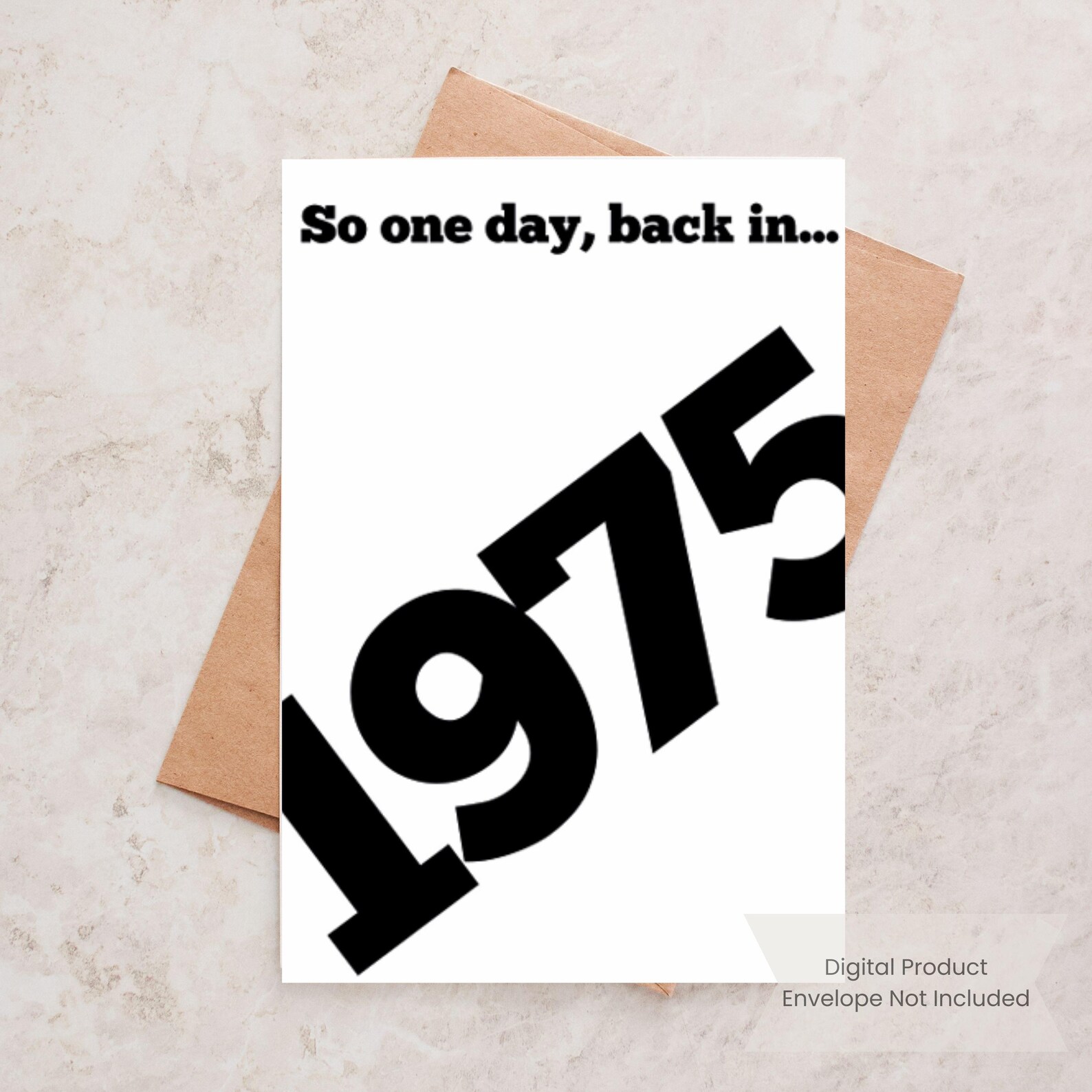 1975 Birthday Card: 50th Birthday Printable (PDF) - Etsy