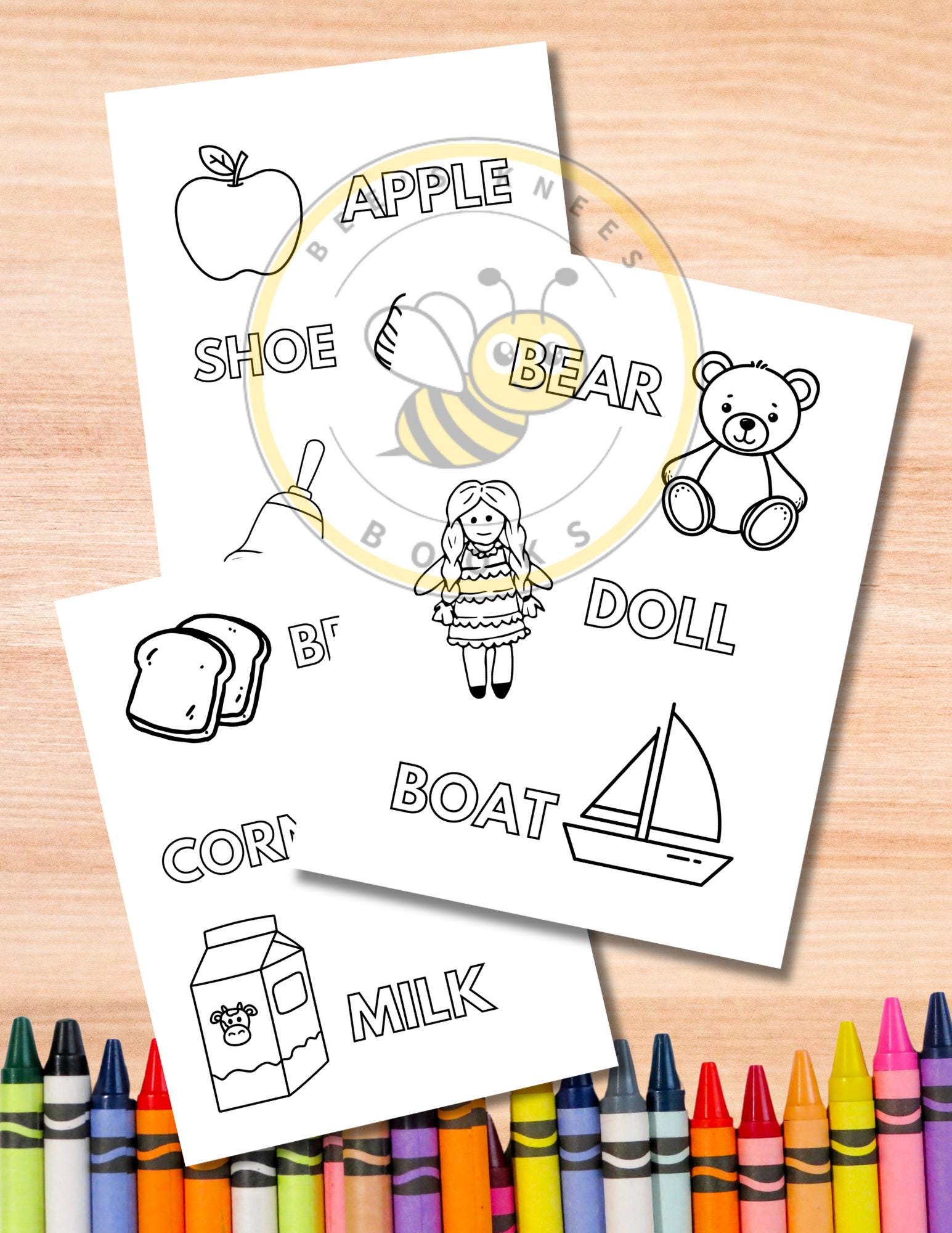7 Sight Words Coloring Pages for First Graders - Etsy