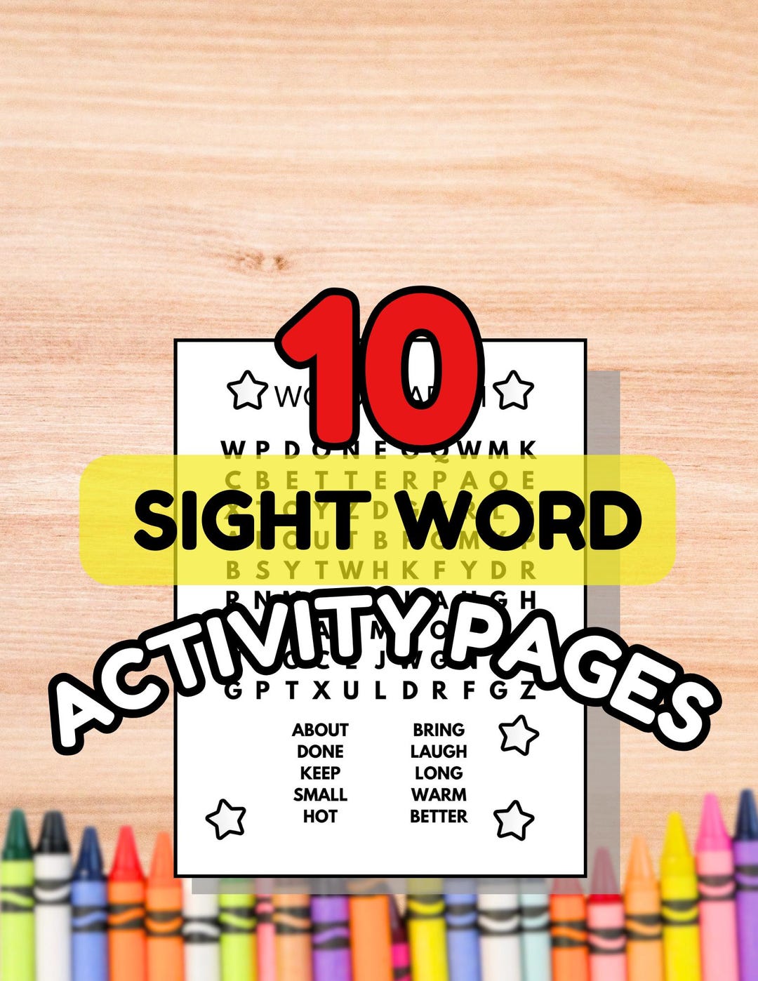 Sight Word Activity Pages - Etsy