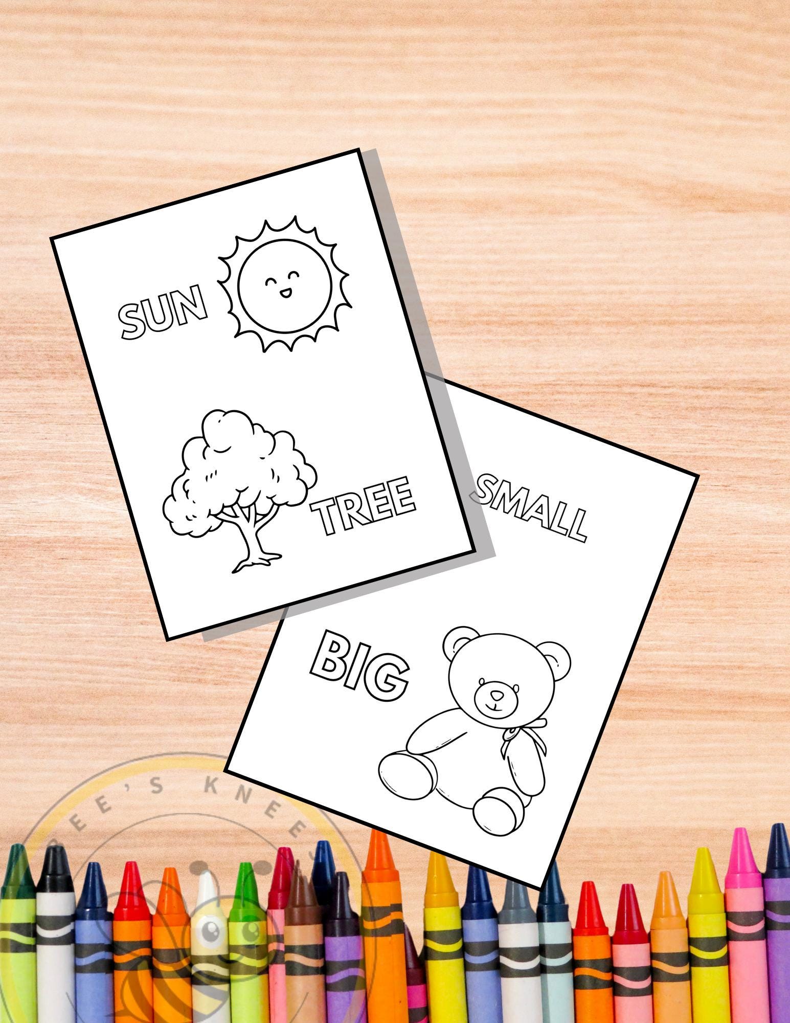 8 Sight Words Coloring Pages for Kindergarten - Etsy